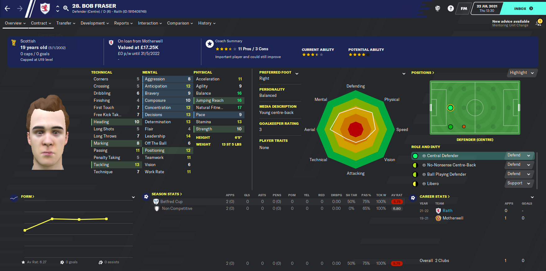 Roth Raivers | Part 8: A Flying Start – Football Manager Addict