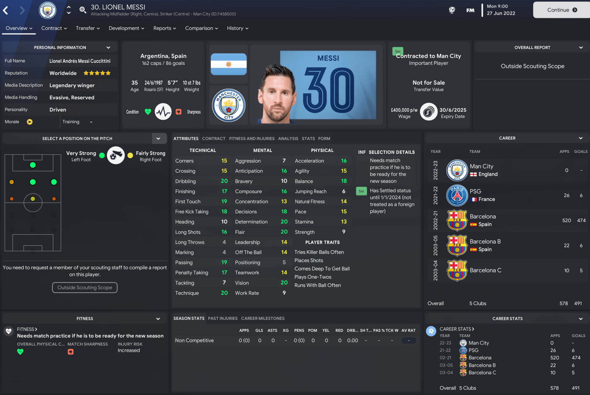 FM Experiment | What If… Lionel Messi Moved To The Premier League ...