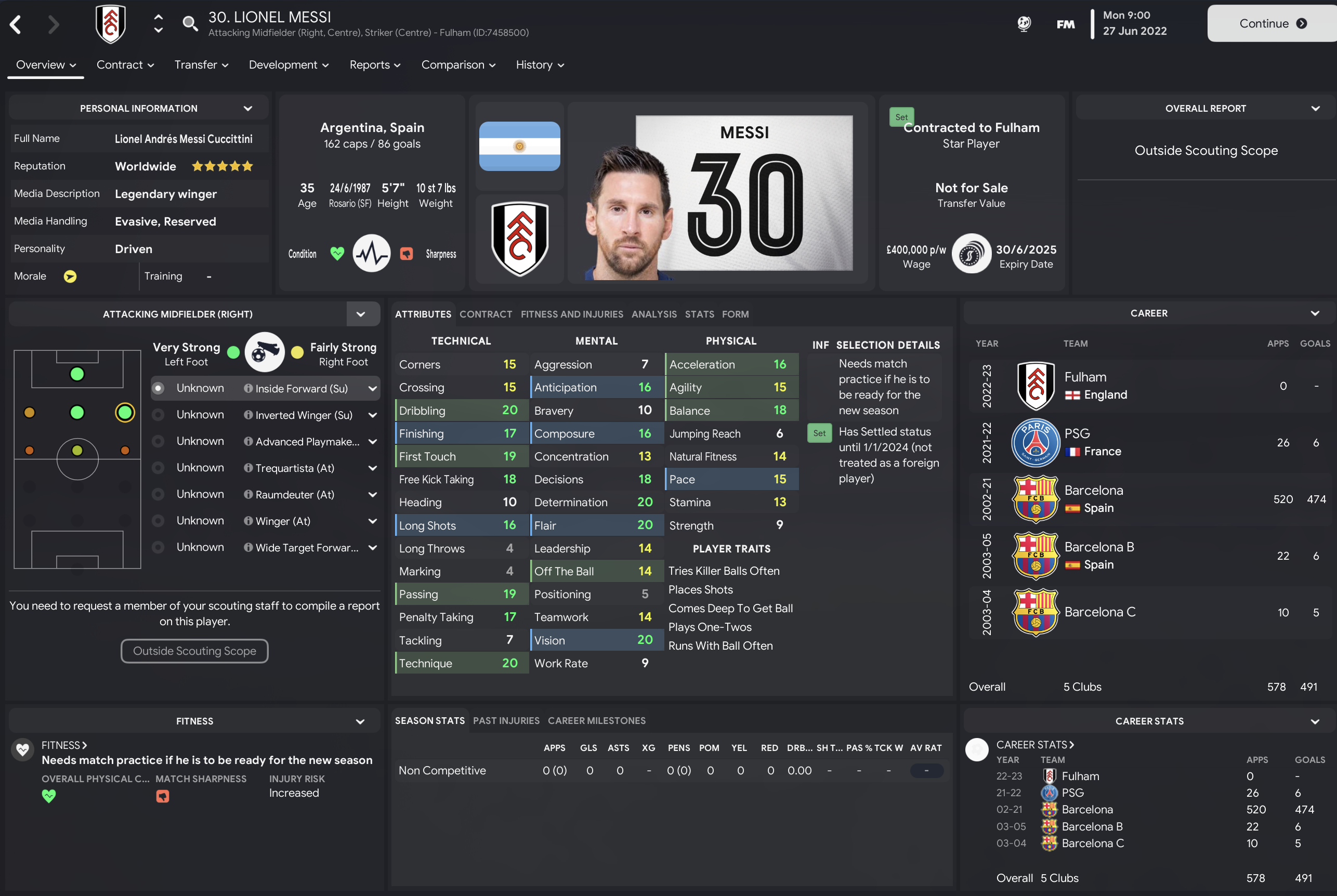 FM Experiment | What If… Lionel Messi Moved To The Premier League ...