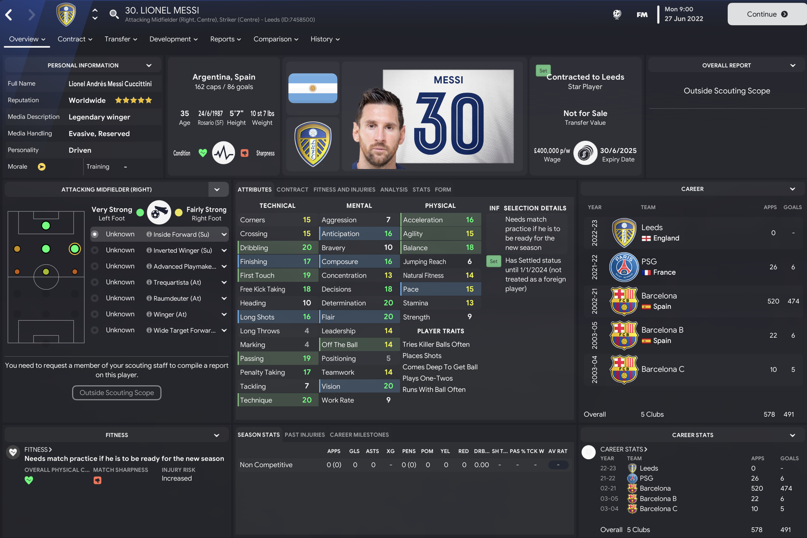 FM Experiment | What If… Lionel Messi Moved To The Premier League ...