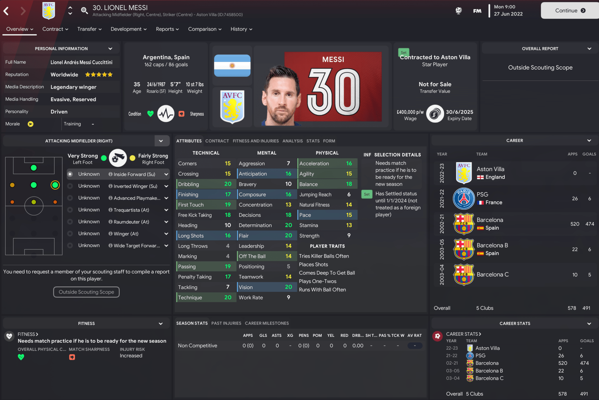 FM Experiment | What If… Lionel Messi Moved To The Premier League ...
