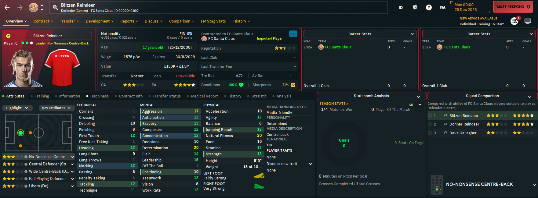 Christmas FM Experiment | FC Santa Claus | Part 1: Father Christmas And ...